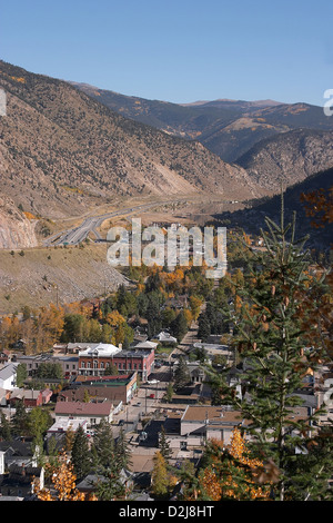 Aerial view of Georgetown Colorado Stock Photo - Alamy