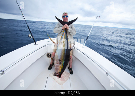 Man holding a yellowfin tuna; panama Stock Photo - Alamy