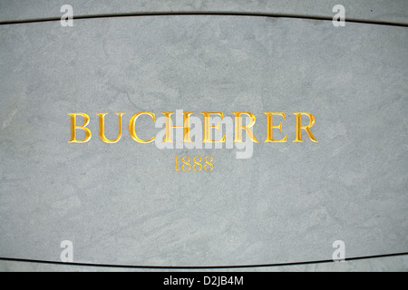 Berlin, Germany, lettering Bucherer 1888 Stock Photo - Alamy