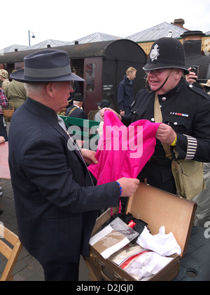 1940s Weekend at Sheringham station on the North Norfolk Railway. 1000s ...