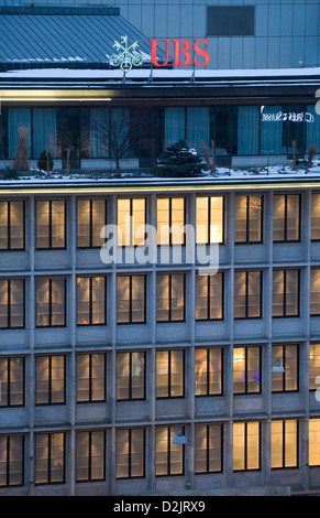 UBS lettering, Zurich, Switzerland Stock Photo - Alamy