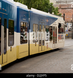 Trimet Max Light Rail Train Underground Waiting At A Station; Portland ...