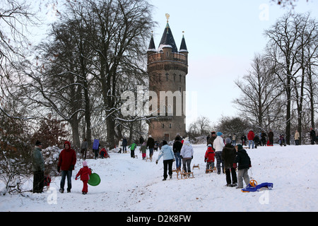 Potsdam, the Flatow Tower in Park Babelsberg Stock Photo - Alamy