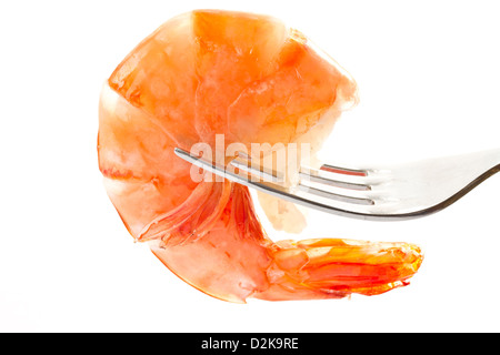 Boiled big red shrimp on a background white Stock Photo - Alamy