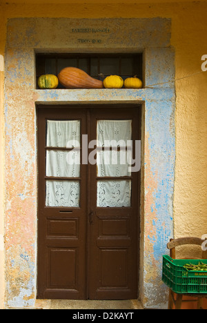 Pumpkins outside in front of old truck in the fall Stock Photo - Alamy
