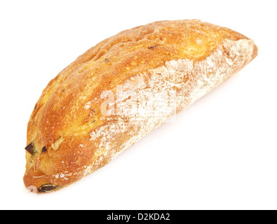 rustic ciabatta bread isolated on white background Stock Photo - Alamy