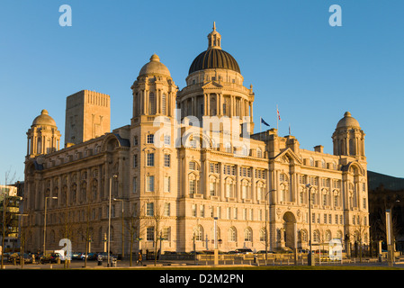 Port of Liverpool Authority Building at Pier Head by the River Mersey ...