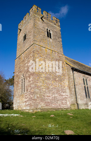 st mary's church wye valley walk monnington herefordshire england Stock ...