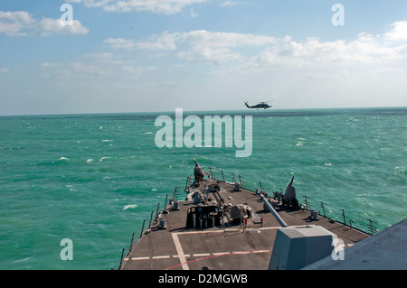 An SH-60B Seahawk helicopter assigned to the Naval Air Warfare Center ...