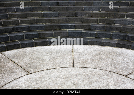 concrete steps & seating in a Amphitheater Stock Photo - Alamy