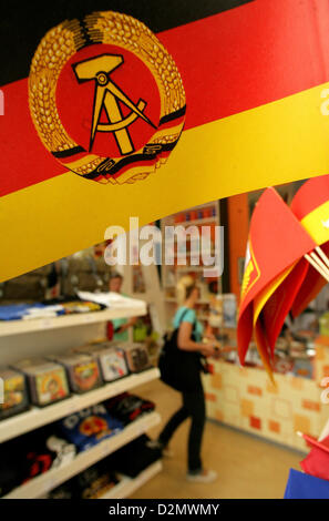 DDR east germany emblem hammer and circle red yellow black in Berlin ...
