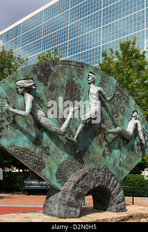 Tribute sculpture by P. Greer, Centennial Olympic Park, Atlanta ...