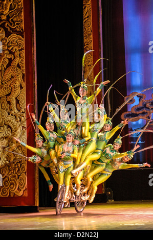 Acrobats during a performance, Beijing, China Stock Photo - Alamy