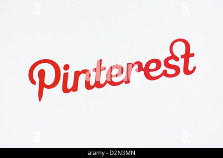 Screenshot of the pinterest logo Stock Photo - Alamy