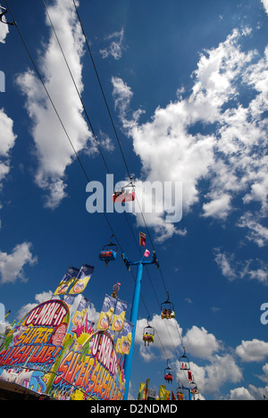 Rides at the annual Toronto CNE (Canadian National Exhibition) with ...
