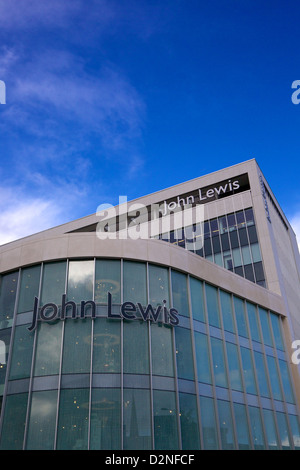 The John Lewis store in Exeter, devon with a blue sky Stock Photo - Alamy