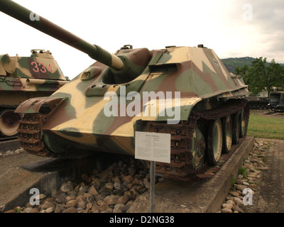 WW2 German Jagdpanther tank destroyer on display at Bovington tank ...