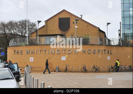 The main entrance of the Whittington Hospital NHS Trust, Archway, North ...