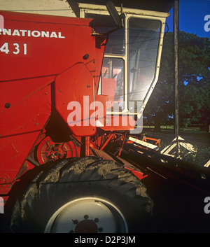Cockpit of a combine harvester Stock Photo - Alamy