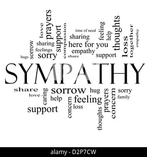 Sympathy Word Cloud Concept in Red Caps with great terms such as sorrow ...
