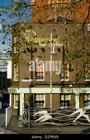 Peppermint Bar, Mill Lane Cardiff city centre Wales UK Stock Photo - Alamy