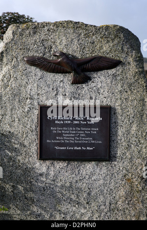 Rick Rescorla memorial in Hayle Cornwall UK Stock Photo - Alamy