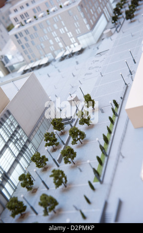 architectural model of modern shopping and business center Stock Photo ...