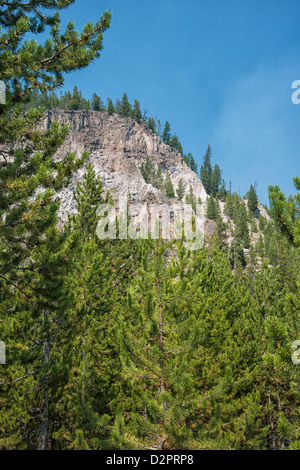 Tuff Cliff in Yellowstone National Park Stock Photo - Alamy