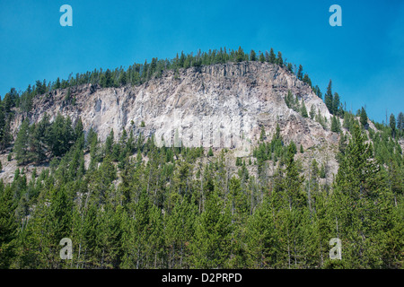 Tuff Cliff in Yellowstone National Park Stock Photo - Alamy