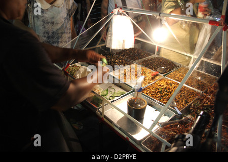 Edible Insects on sale in Chatuchak Weekend Market , Bangkok , Thailand ...