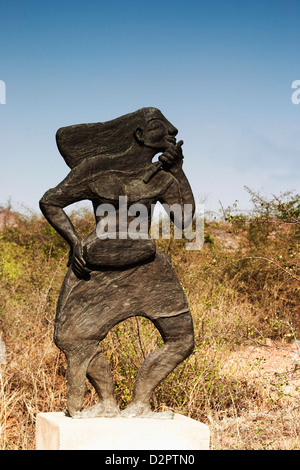Statue in a garden, Garden of Five Senses, Saidul Ajaib, New Delhi ...