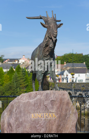 Statue of King Puck, Killorglin, Ring of Kerry, County Kerry, Munster ...