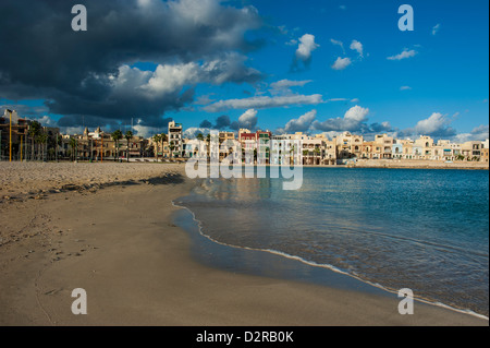 The town beach of Birzebbuga, Malta, Mediterranean, Europe Stock Photo ...
