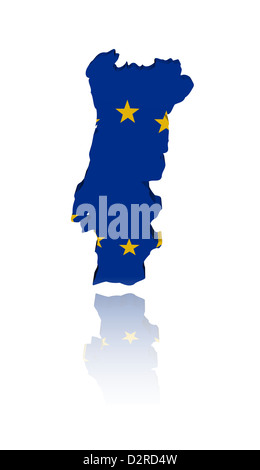 Portugal and EU flag Stock Photo - Alamy