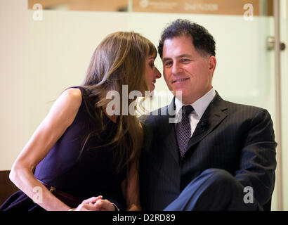 Dell Computer CEO Michael Dell and wife Susan with their teenage ...