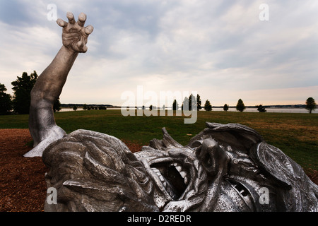 The Awakening Sculpture Washington DC Stock Photo - Alamy