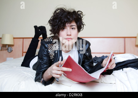 Berlin, Germany, Jen Markowitz, lead singer of the rock group Dance ...