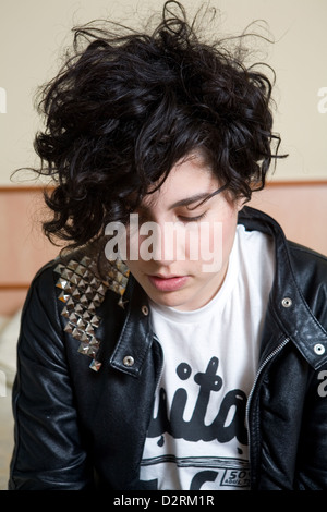 Berlin, Germany, Jen Markowitz, lead singer of the rock group Dance ...