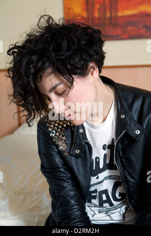 Berlin, Germany, Jen Markowitz, lead singer of the rock group Dance ...