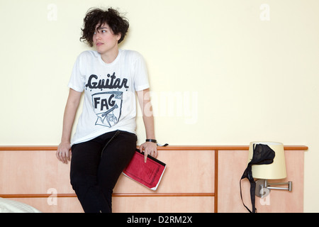 Berlin, Germany, Jen Markowitz, lead singer of the rock group Dance ...