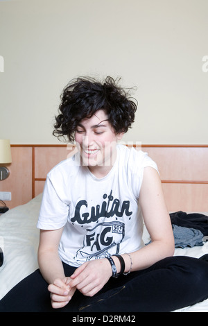 Berlin, Germany, Jen Markowitz, lead singer of the rock group Dance ...