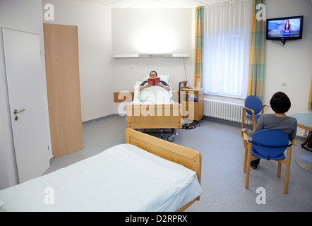 Essen, Germany, the patient is in a private room in hospital Stock ...