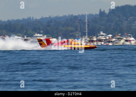 WA, Seattle, Seafair, Unlimited Hydroplane Races, Lake Washington Stock ...