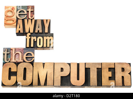 get away from the computer - computer or internet addiction or work ...