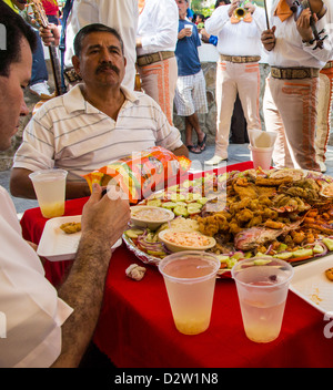 rural Mexico rustic village street scene Stock Photo - Alamy