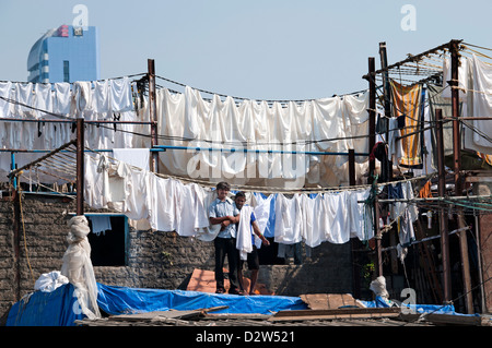 Laundry in Slum near Colaba and World Trade Center Mumbai ( Bombay ...