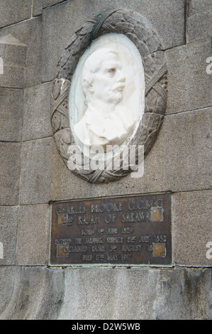 Charles Brooke monument at Kuching,Sarawak,Malaysia. Brooke was the ...
