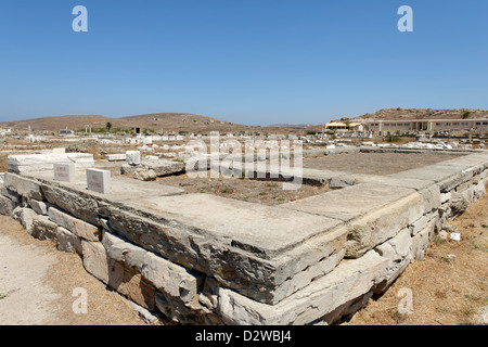 The Temple of Leto on Delos, Cyclades, Greece Stock Photo - Alamy