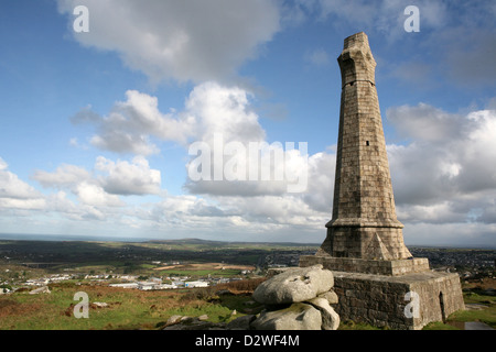 Memorial monument to Francis Lord de Dunstanville and Bassett on the ...