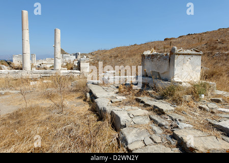 The altar of the Temple of Apollo, Delphi, Greece. Artist: Samuel Magal ...